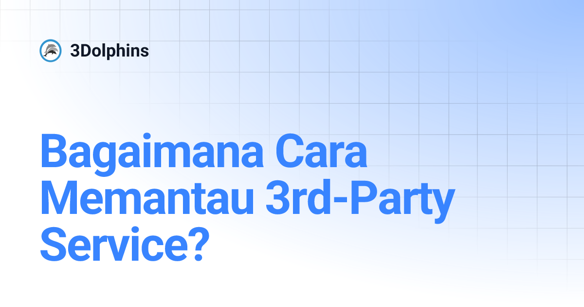 Bagaimana Cara Memantau 3rd-Party Service? | 3Dolphins